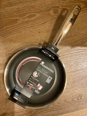 Masterpro Hexagonal HEX Triple Clad Stainless Steel 3-Ply 24cm Euro Fry ...