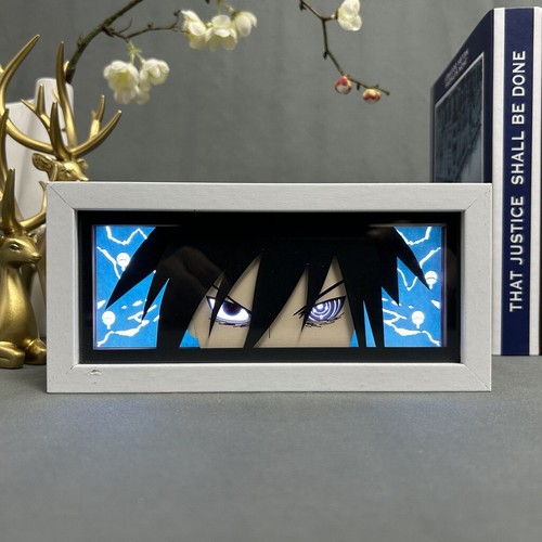 Anime Sasuke USB LED Light Box Carved Paper 3D Shadow Light / Lamp NWOB ...