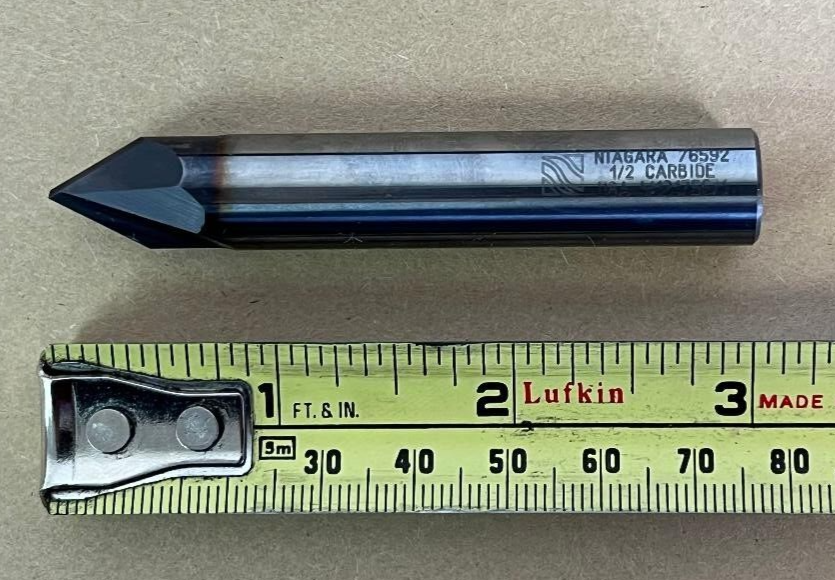 NIAGARA CUTTER CARB END MILL 76592 1/2X1/2X7/16X3 CM260-0.500-D1-C.0-Z2 ...