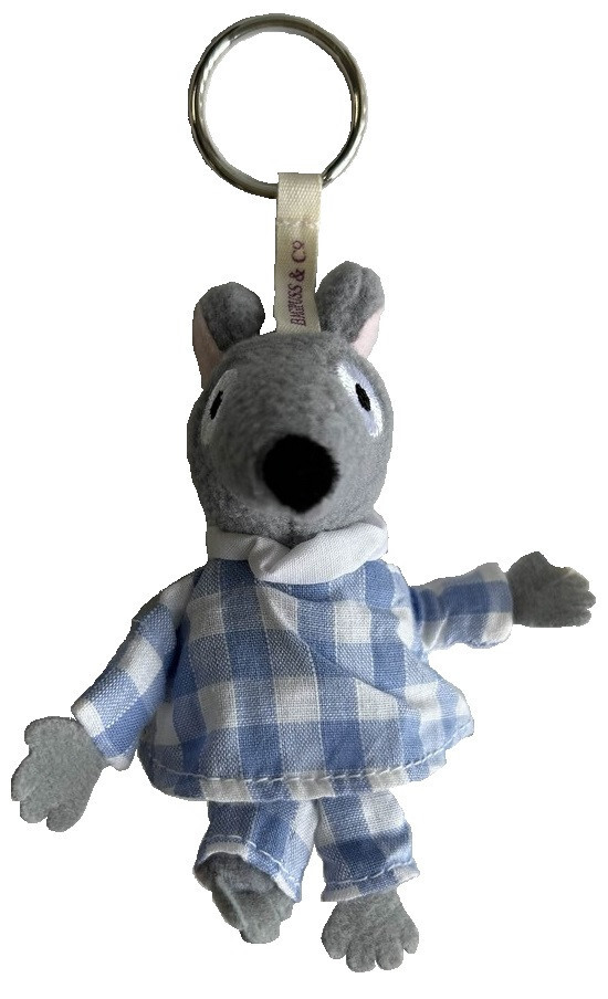 BRAND NEW 6 INCH BAGPUSS PLUSH CHARLIE THE MOUSE KEYRING SOFT TOY SET ...