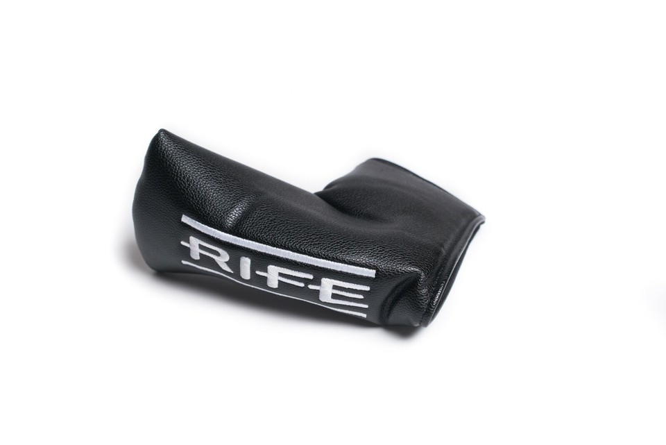 NEW Rife Golf Blade Synthetic Leather Putter Head Cover. Black/White | eBay