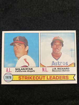 1979 Topps Strikeout Leaders #6 NOLAN RYAN & J.R. RICHARD -NR Mint or ...