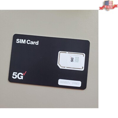Lot of 10 Verizon 5G Triple Cut SIM Cards - Nano/Micro/Standard Sizes ...