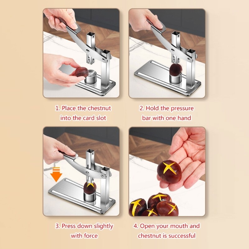 Chestnut Opener Chestnut Clip Stainless Steel Chestnut Cutter Tool Nut ...