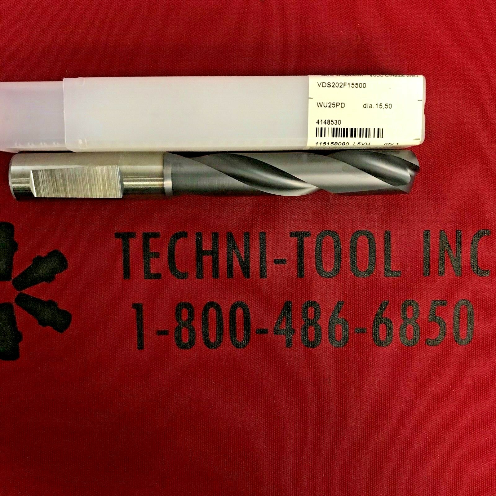 VDS202F15500 15.5mm Whistle Notch Shank TiAlN 5xD HP Drill 4148530 | eBay