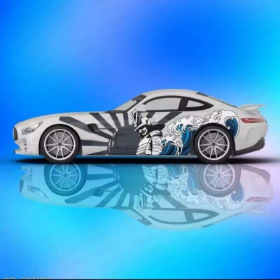 Custom Samurai Livery Racing Side Wrap; JDM Inspired Samurai Custom ...