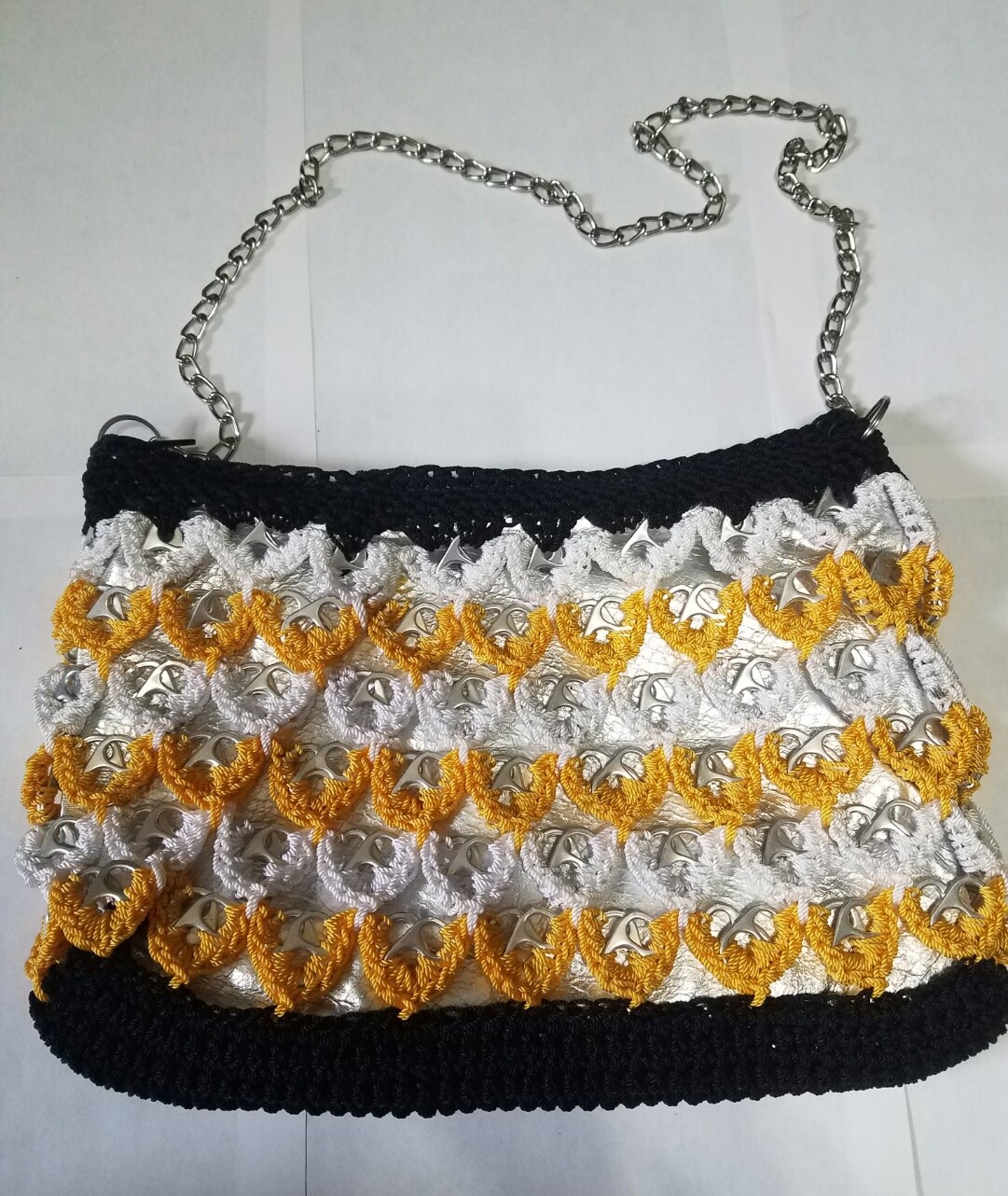 Aluminum Soda Pop Can Tab Purse Crochet Recycled Medi… - Gem