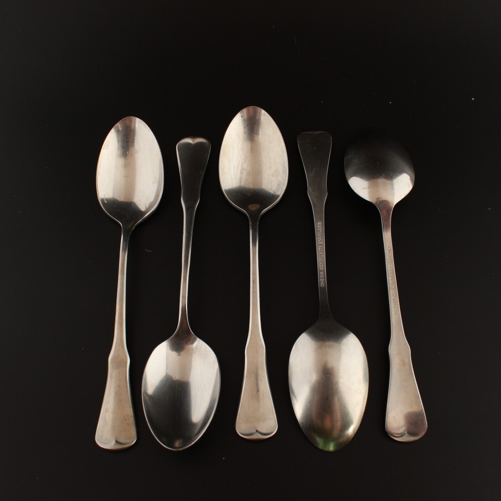 Set of 5 Oneida Community PATRICK HENRY Stainless Oval Place / Soup ...