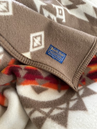 Vintage Pendleton Beaver State Chief Joseph Indian Blanket Wool Aztec ...