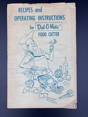 Vintage 1959 Print-Recipes & Operating Instructions For Dial-O-Matic ...