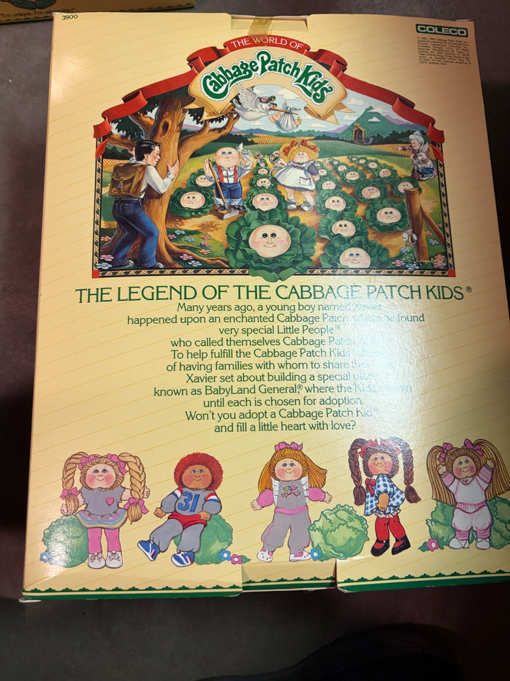 Cabbage Patch Kids I Can Hold My Crayon Celena Adena Blue Eyes Br 1983 ...