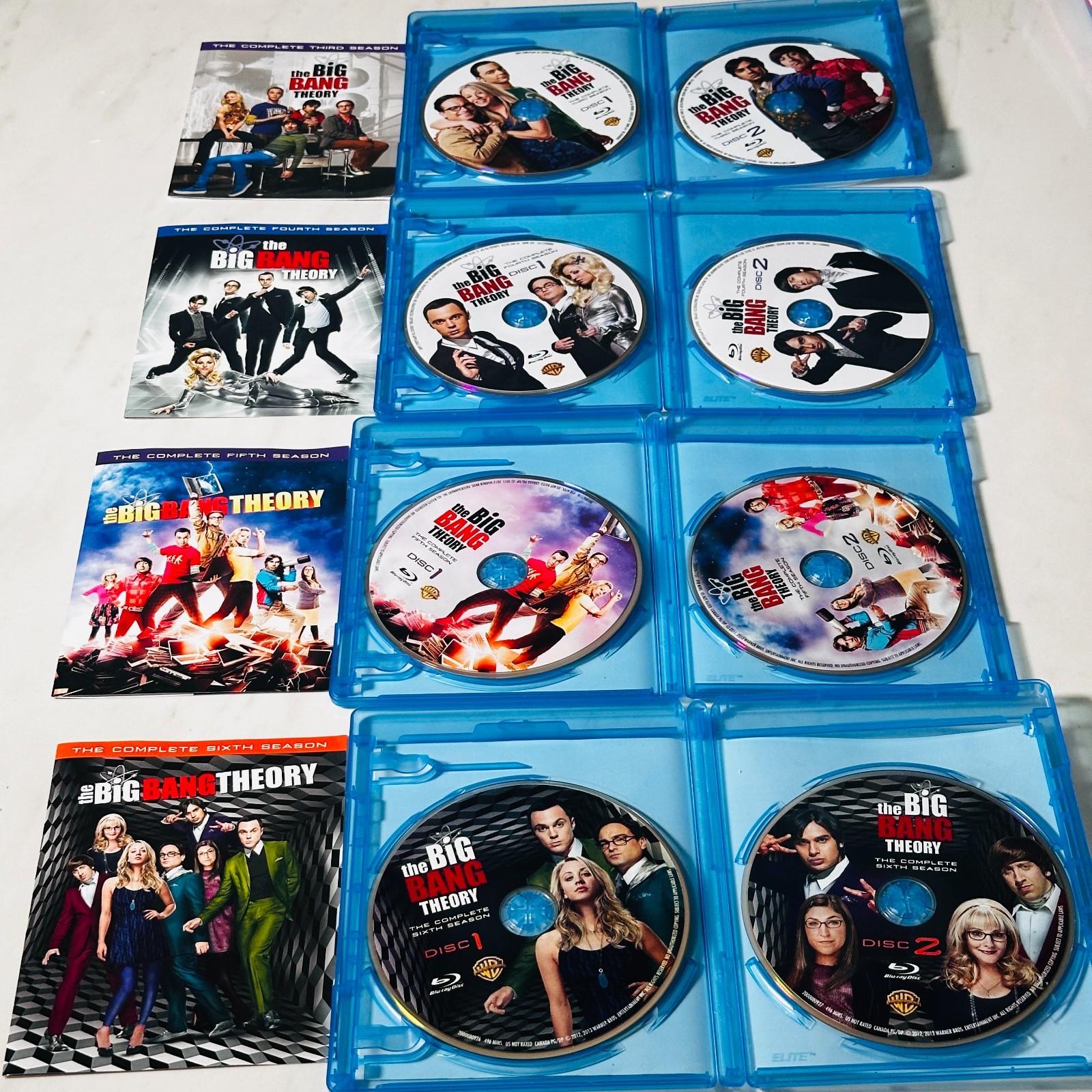 Big Bang Theory - Blu-Ray Lot of 4 The Complete Third Fourth Fifth ...