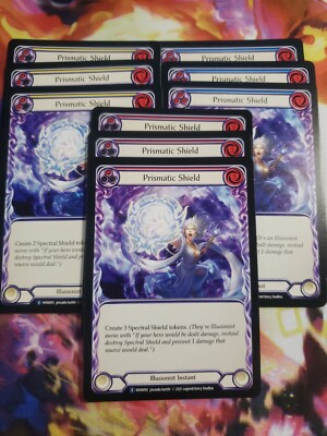 9 Card Playset Prismatic Shield Red/Yellow/Blue Monarch Flesh and Blood FAB | eBay