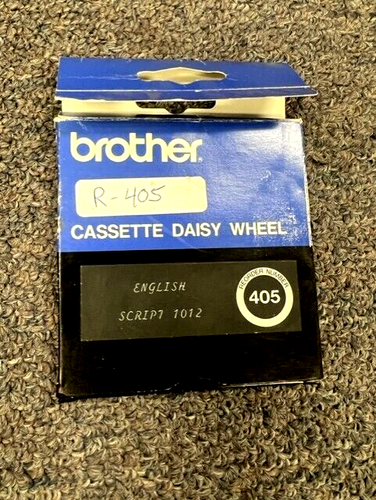 Vintage Brother Typewriter Daisy Wheel Cassette Script 1012 for sale ...