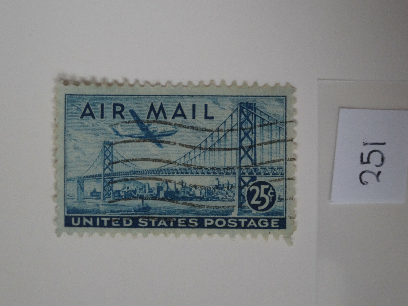 United States Postage Air Mail 25 Cent Stamp | eBay