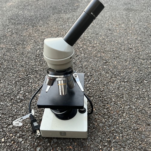 NATIONAL...MODEL #111 MICROSCOPE with 3 Objectives 4x 10x 40x | eBay