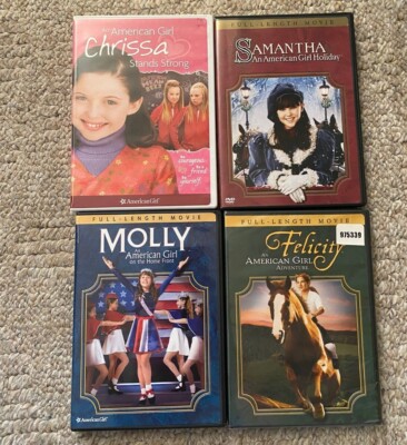 Lot of 4 American Girl Doll DVDs, Molly An American Girl on the Home ...