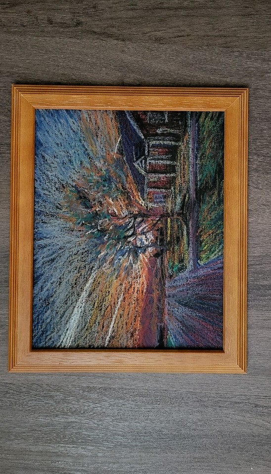 Unique Sunset Painting Oil Art Origin Canvas Pastel Impressionism M ...