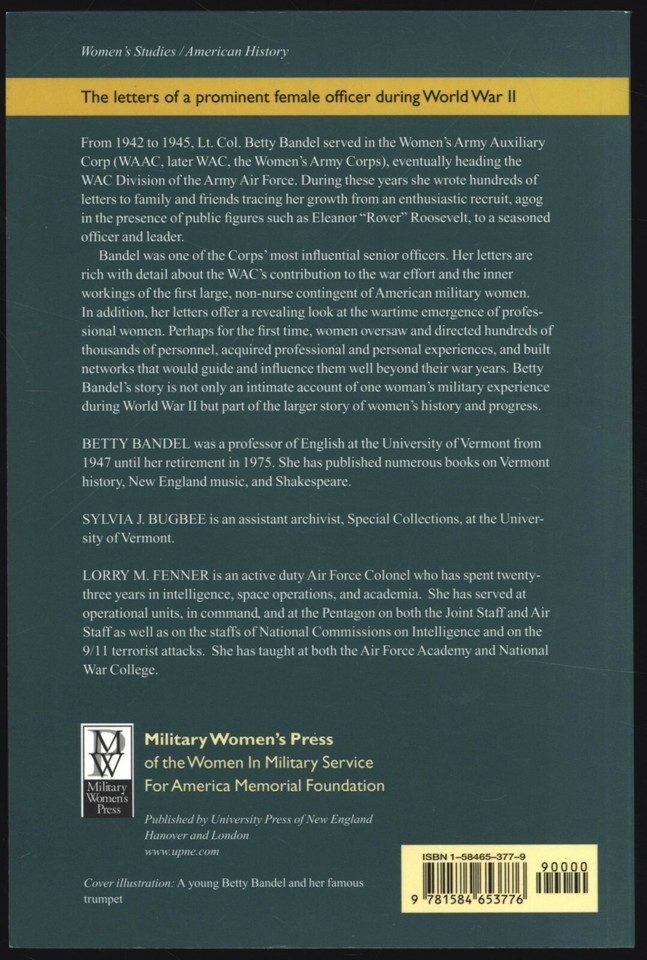 AN OFFICER AND A LADY: The World War II Letters of Lt. Col. Betty ...