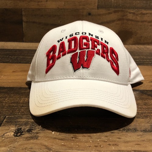 Wisconsin Badgers Hat Snapback Cap Mens White Red TOW NCAA Football ...