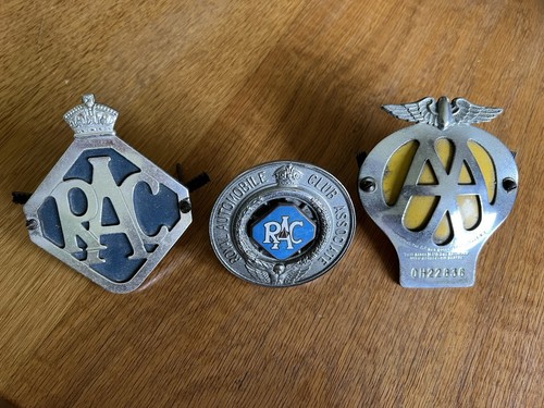 Two RAC and One AA Classic Car Badges Joblot | eBay