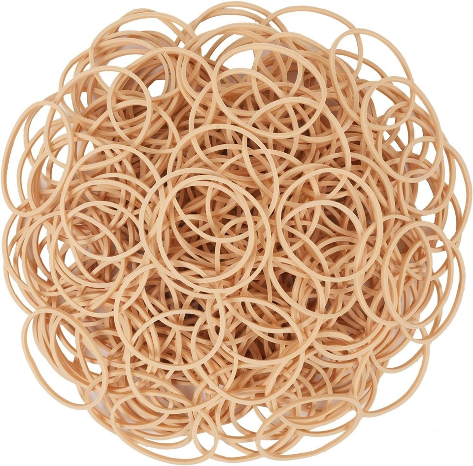 Rubber Bands Elastic Rubber Band 450Pcs 200grams Beige Office Supplies ...