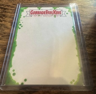 🔥 Ultra Rare 1 OFFICIAL IDW BLANK GPK SKETCH CARD! 2015 Garbage Pail ...