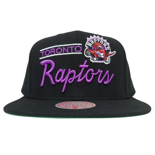 Toronto Raptors Mitchell & Ness NBA Snapback Hat Cap Script 3D Logo ...