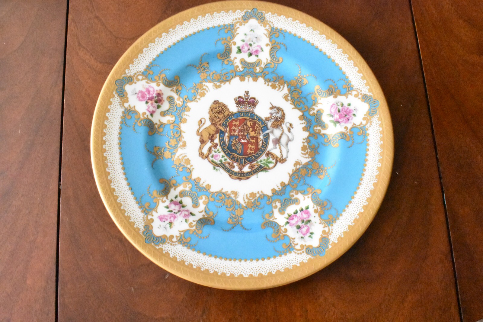 Porcelain Plate Coat of Arms Family Crest, #082222 | eBay