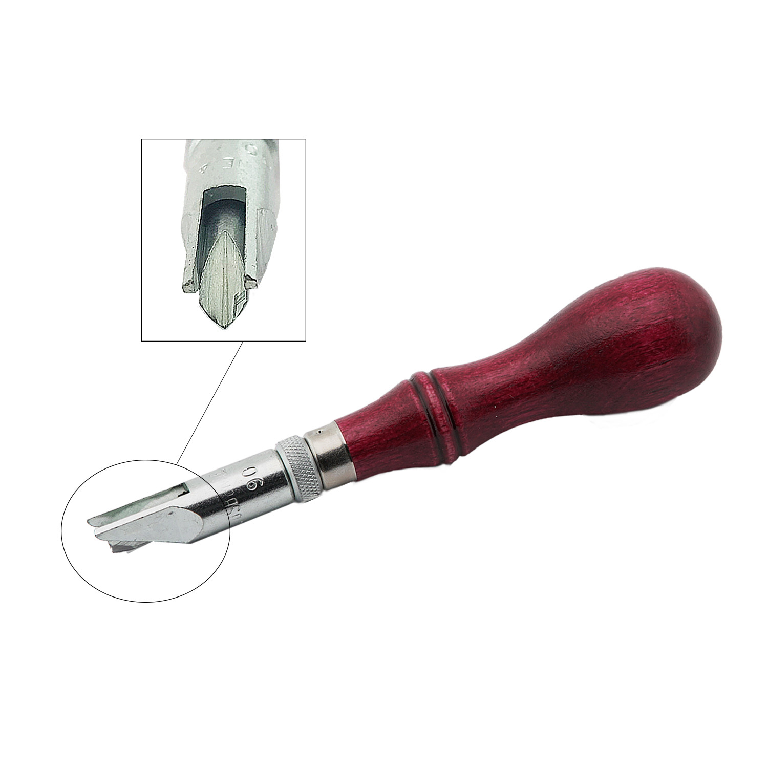 C.S. Osborne Adjustable Gouge V-Shaped #128-90 Leatherwork Tool Made In ...