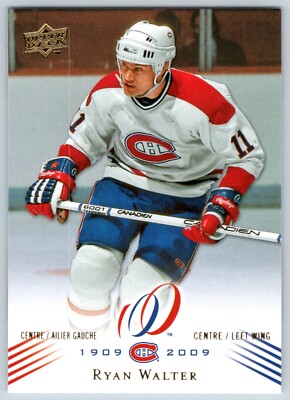 RYAN WALTER 2008-09 UPPER DECK MONTREAL CANADIENS CENTENNIAL 08-09 NO ...