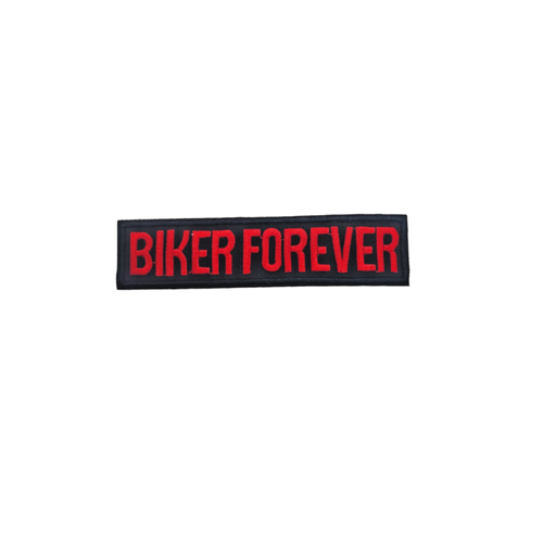 Biker Forever Patch Motorcycle Clothing Iron-On Iron-on MC Motor Biker ...