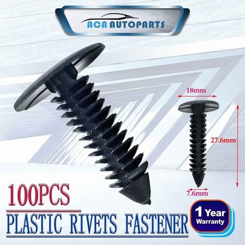 100P Mud Flap Clip Retainer 7.6mm For Ford Falcon BA BF FG AU XR6 XR8 ...