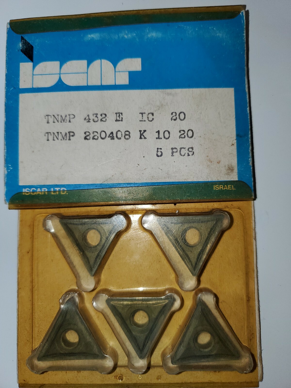 ISCAR TNMP 432 E IC 20 K 10 20 Carbide Inserts 10Pcs Lathe Turning New ...