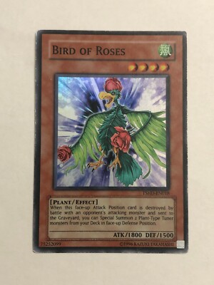 Yugioh card TSHD-EN018 Bird of Roses Moderately Played | eBay