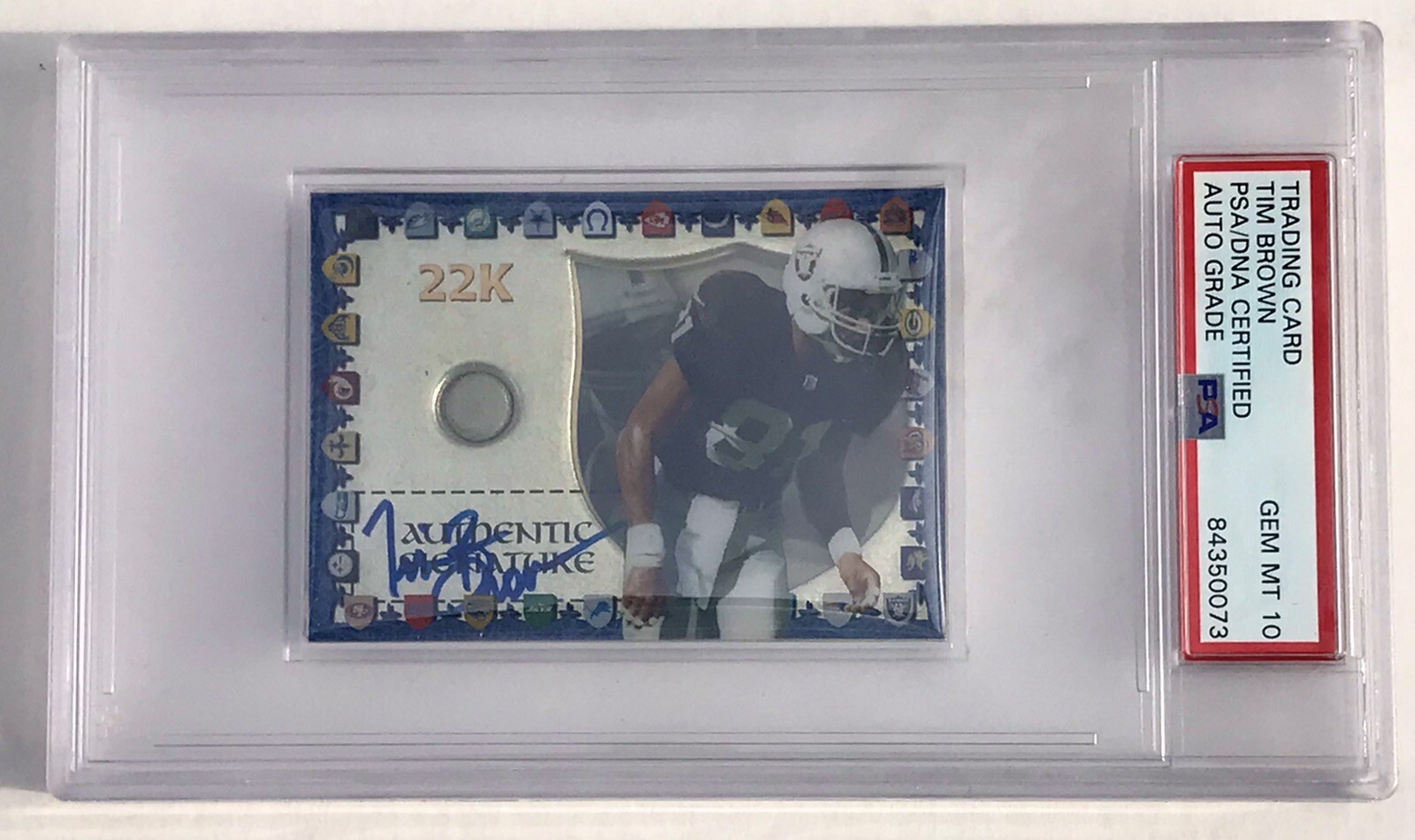 Tim Brown Autographed Memorabilia | Signed Photo, Jersey, Collectibles ...