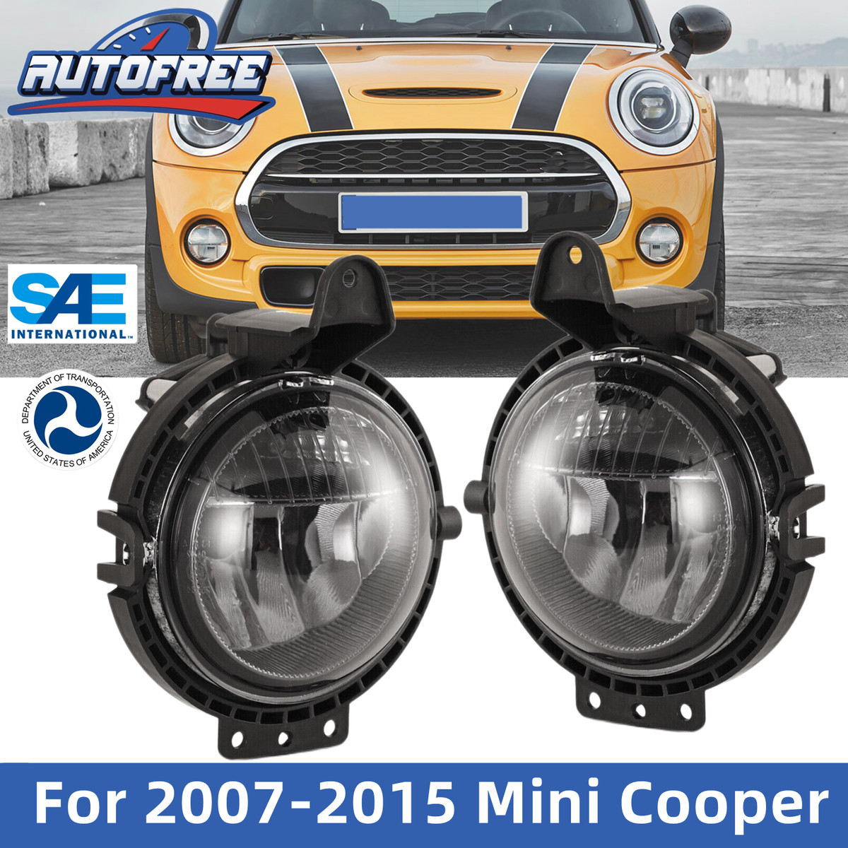Mini Cooper Yellow Fog Lights | Shelly Lighting