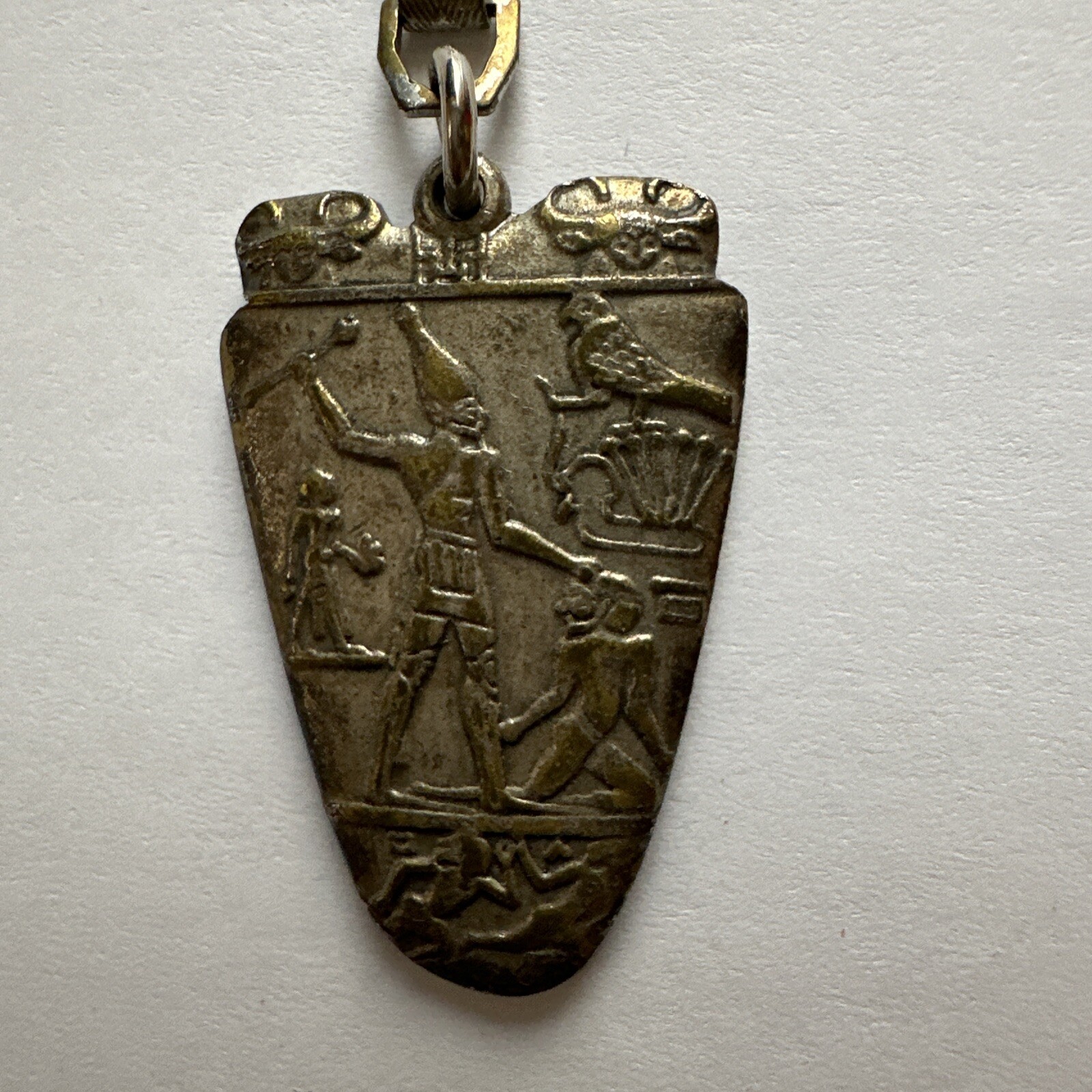 Vintage Etalex Keychain Egypt Egyptian Hieroglyphics metal keychain | eBay