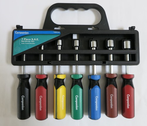 Companion by SEARS 7-Piece SAE Nut Driver Set 30528, Color Coded ...