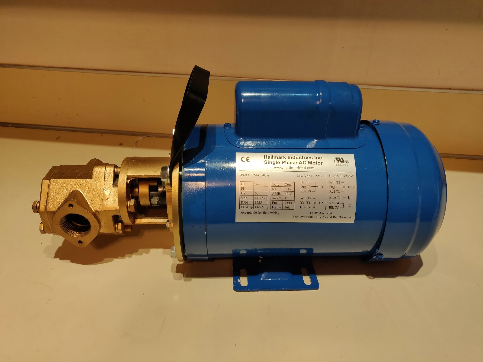 USA 12 GPM 3/4HP WVO WMO Gear Transfer Pump - Waste oil, SVO, Bio USA ...