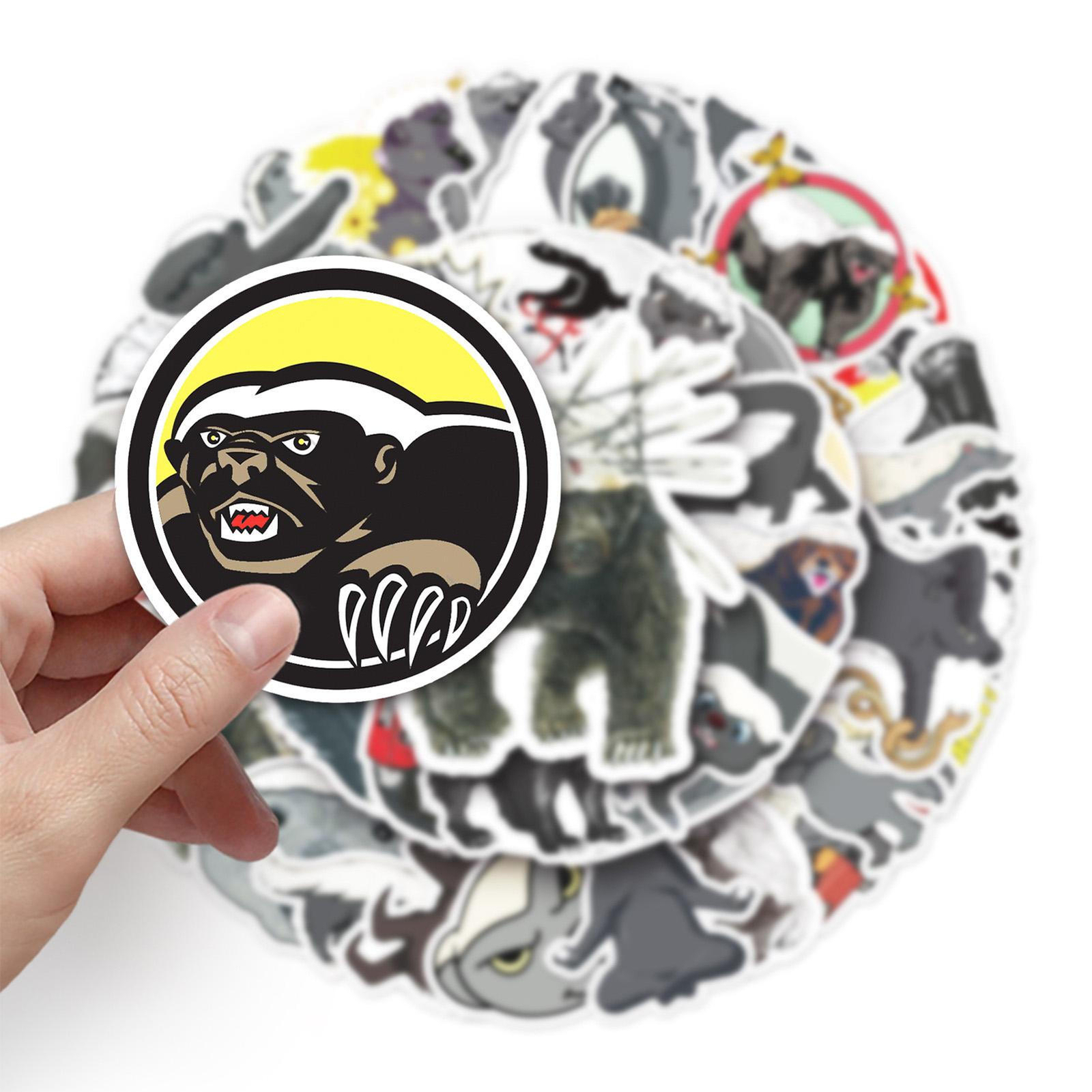 50Pcs Honey Badger Stickers Waterproof Animal Stickers for Luggage ...
