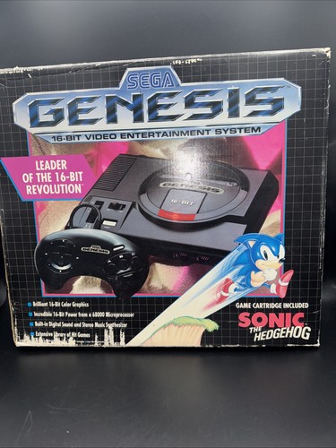 Sega Genesis Console 1992 16 Bit Model 1 Vintage Sonic Game Tested Open ...