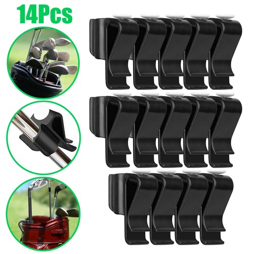 14x Plastic Golf Club Organizer Clip Putter Bag Holder Iron Driver ...