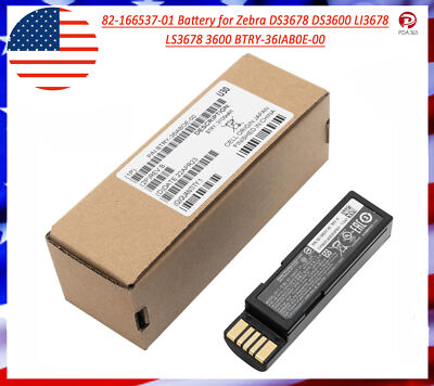 82-166537-01 Battery for Zebra DS3678 DS3600 LI3678 LS3678 3600 BTRY ...