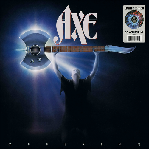 AXE Offering (1982) 12" RED/BLUE SPLATTER VINYL RECORD LP 2020 Dead ...