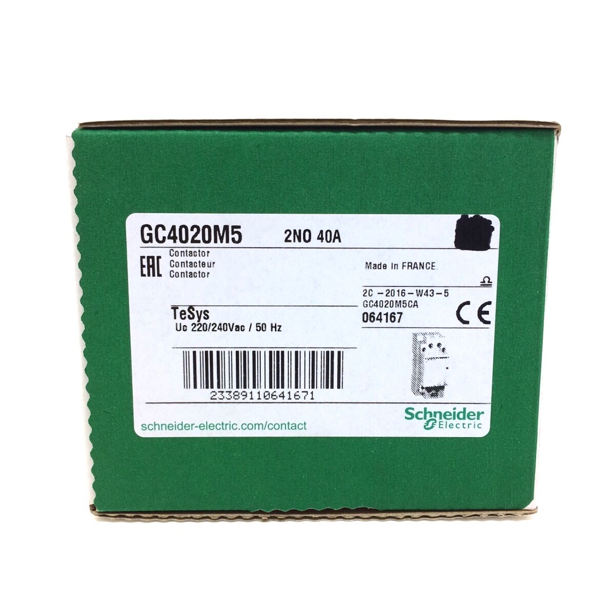 Contactor GC4020M5 064167 Schneider 2-Pole 40A 220/240VAC GC4020-M5 | eBay