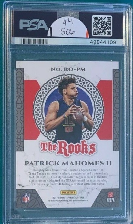 2017 Panini - The Rooks #RO-PM Patrick Mahomes II (RC) for sale online ...