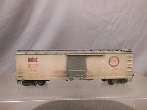 HO SCALE SLSF 127608 FRISCO WOOD BOX CAR WEATHERED | eBay