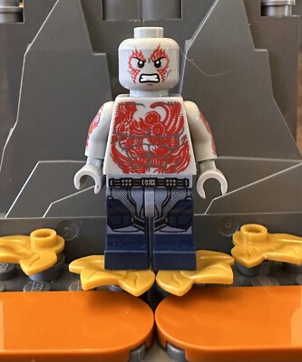 Lego Drax Minifigure Dark Blue Legs Marvel Guardians of the Galaxy Vol ...