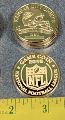 1 RARE 2018 Kansas City Chiefs Inaugural Season Highland Mint Gold Game ...